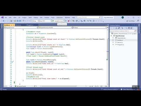 Asynchronous programming in C# | Threading |Multitasking | c# #csharp - YouTube