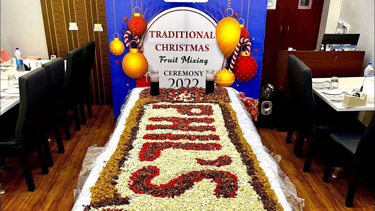 Christmas fruit mixing ceremony - YouTube