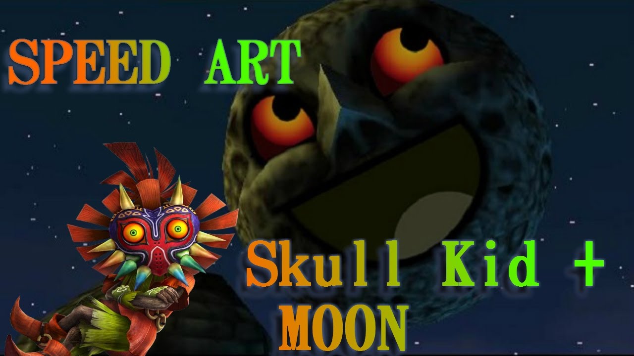 Speed Art Skull Kid + Moon + Mask (The Legend of Zelda: Majora's Mask ...