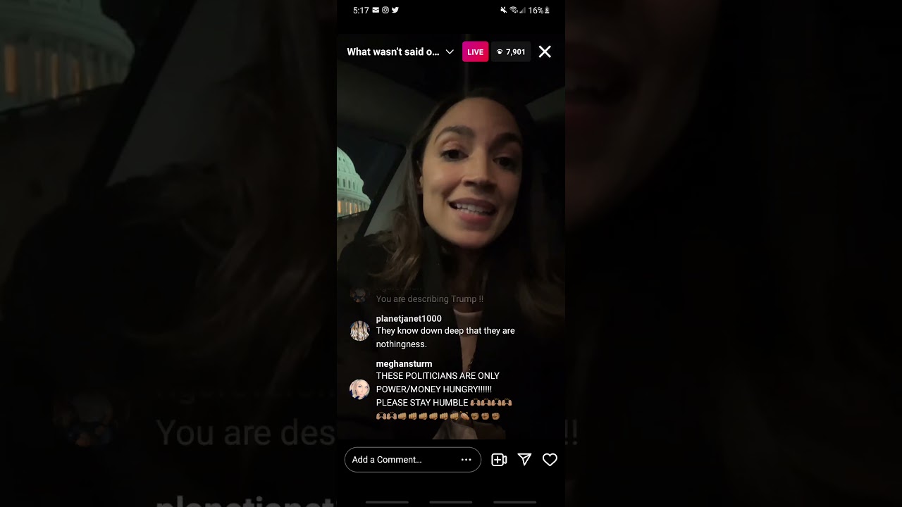 aoc ig live november 17,2021 - YouTube
