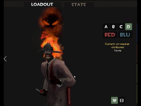 Team Fortress 2 Burning Flames + Eyes of Molten Unusual Combo - YouTube