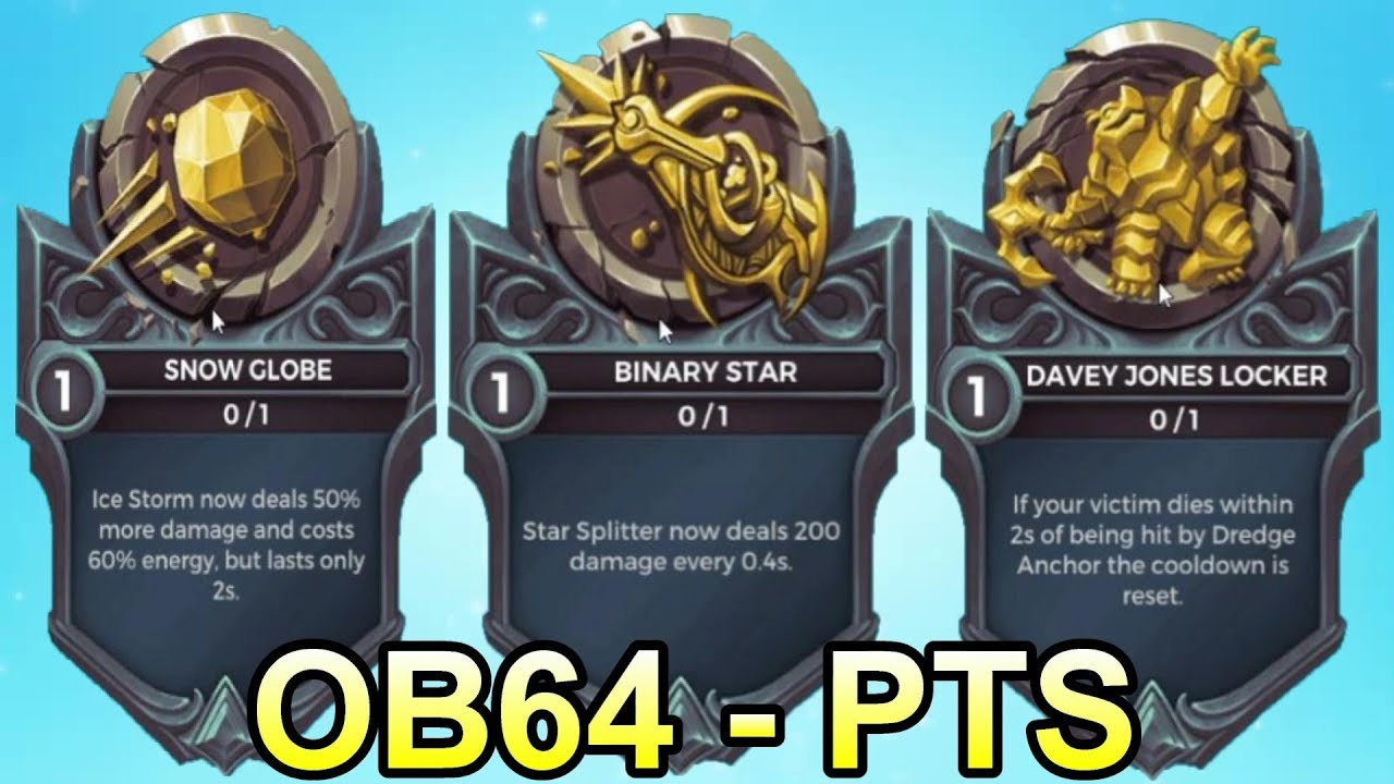 ALL 34 NEW OB64 Legendary Cards (Level 1) - Paladins PTS - YouTube