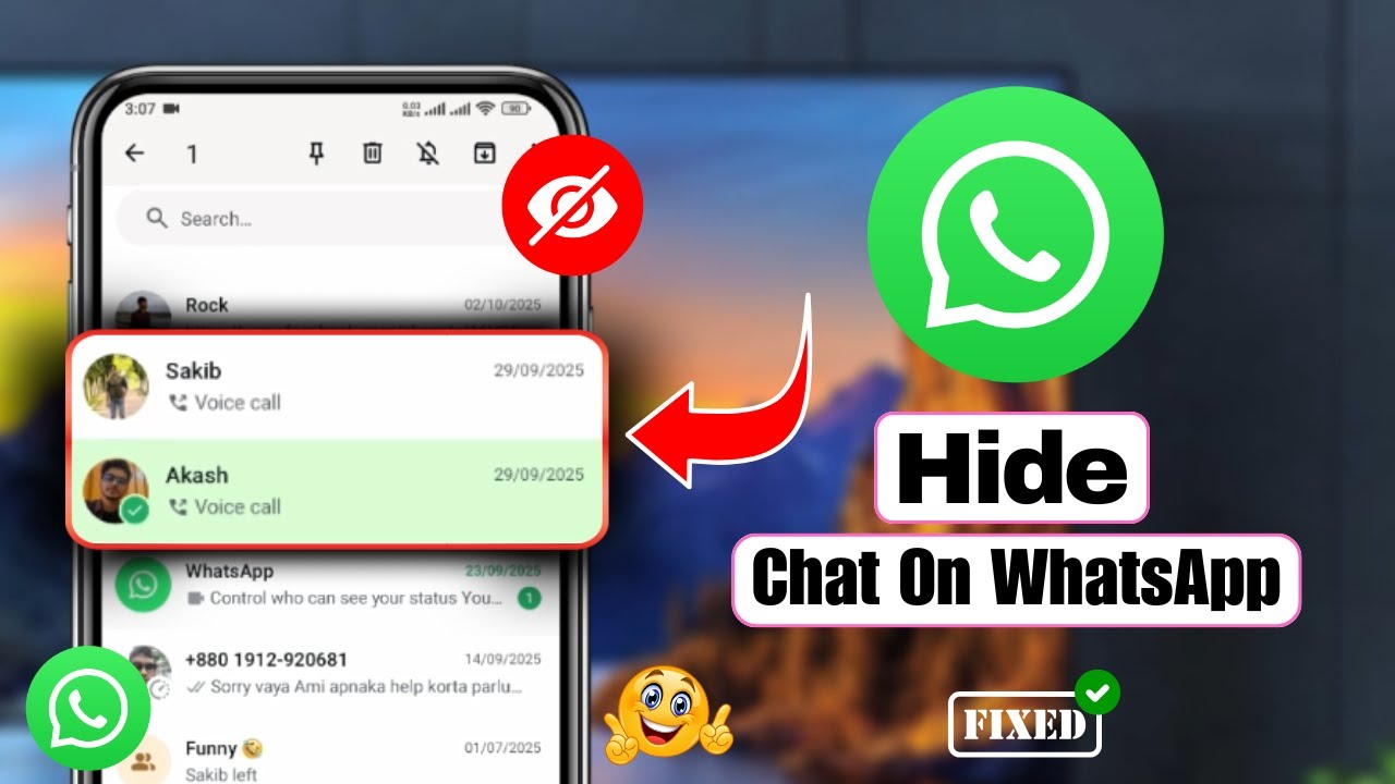 How To Hide Chat on WhatsApp - YouTube