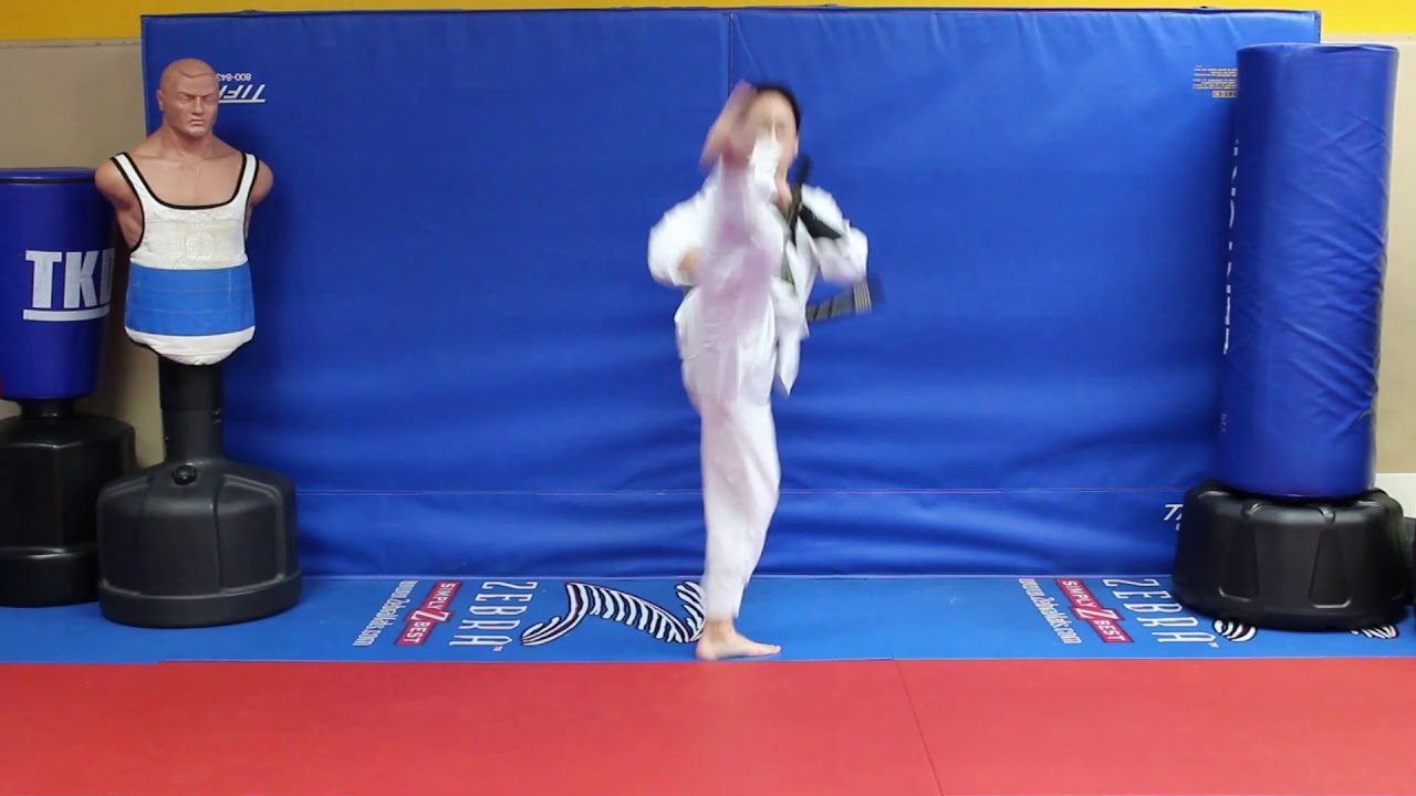 Jump Roundhouse Kick - YouTube