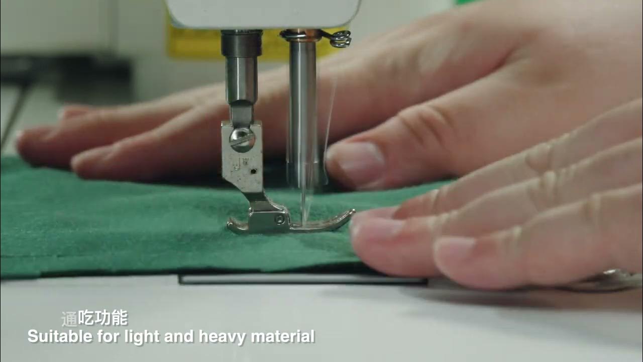 Tarmah Sewing Machine - ZOJE A7200 DOUBLE STEPPER INTELLIGENT LOCKSTITCH MACHINE - YouTube