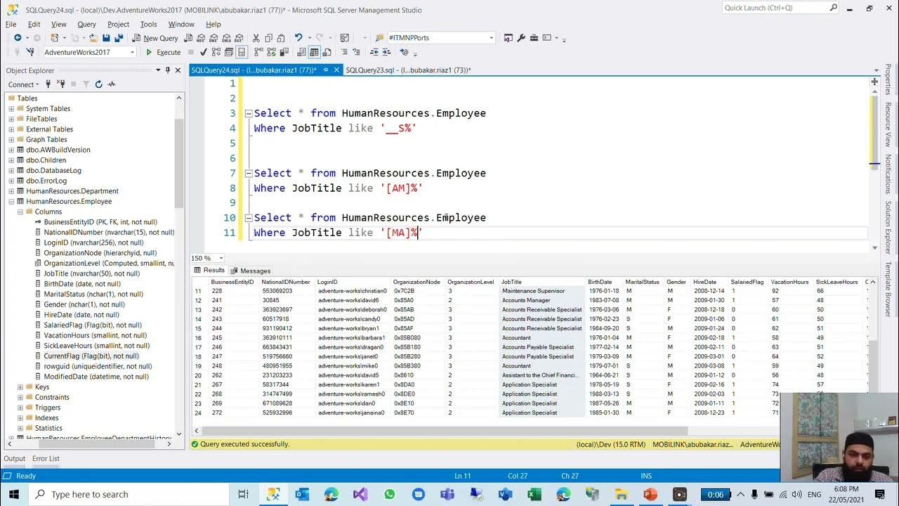 Like Operator | Select Statement | DBMS | Database SQL Server Course | Lec-19 | URDU | Hindi ...