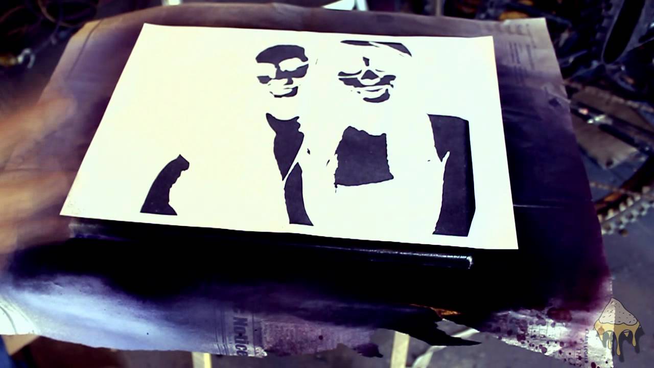 "ASTQ" 4 layer stencil by BASE45 - YouTube