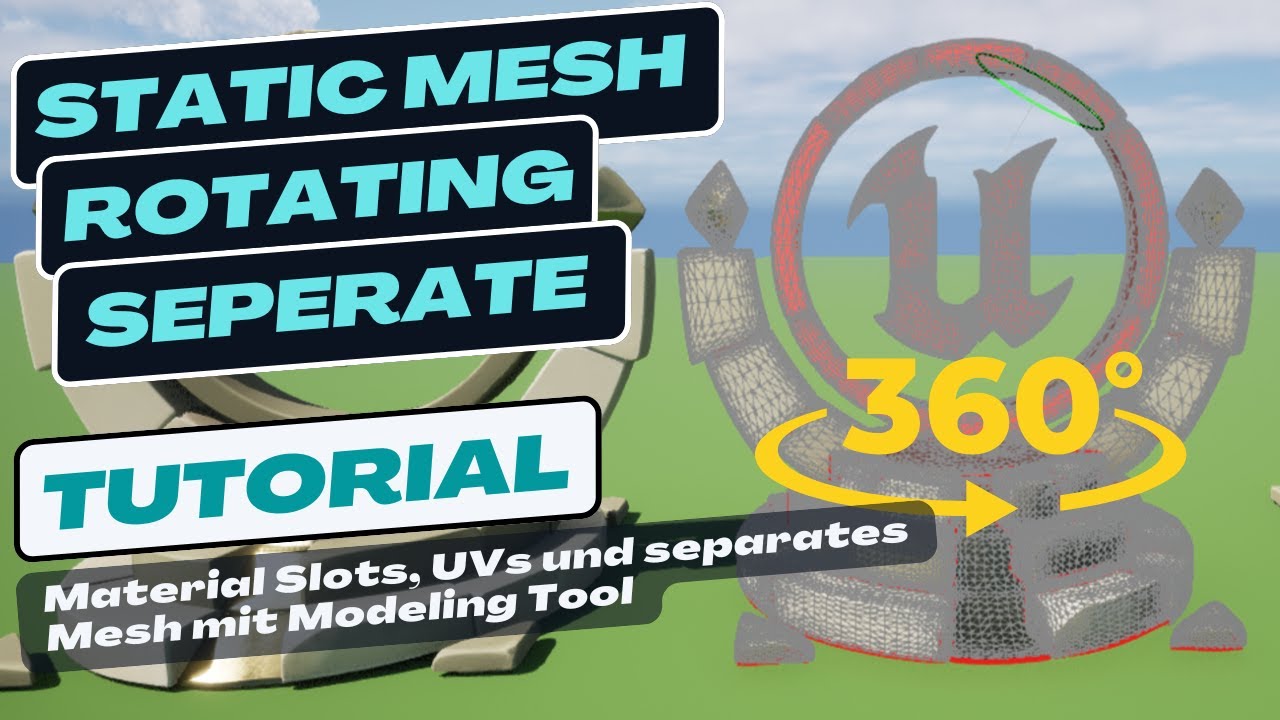 Static Mesh | Seperate Modeling | Rotating Movement | Unreal Engine 5.2 ...