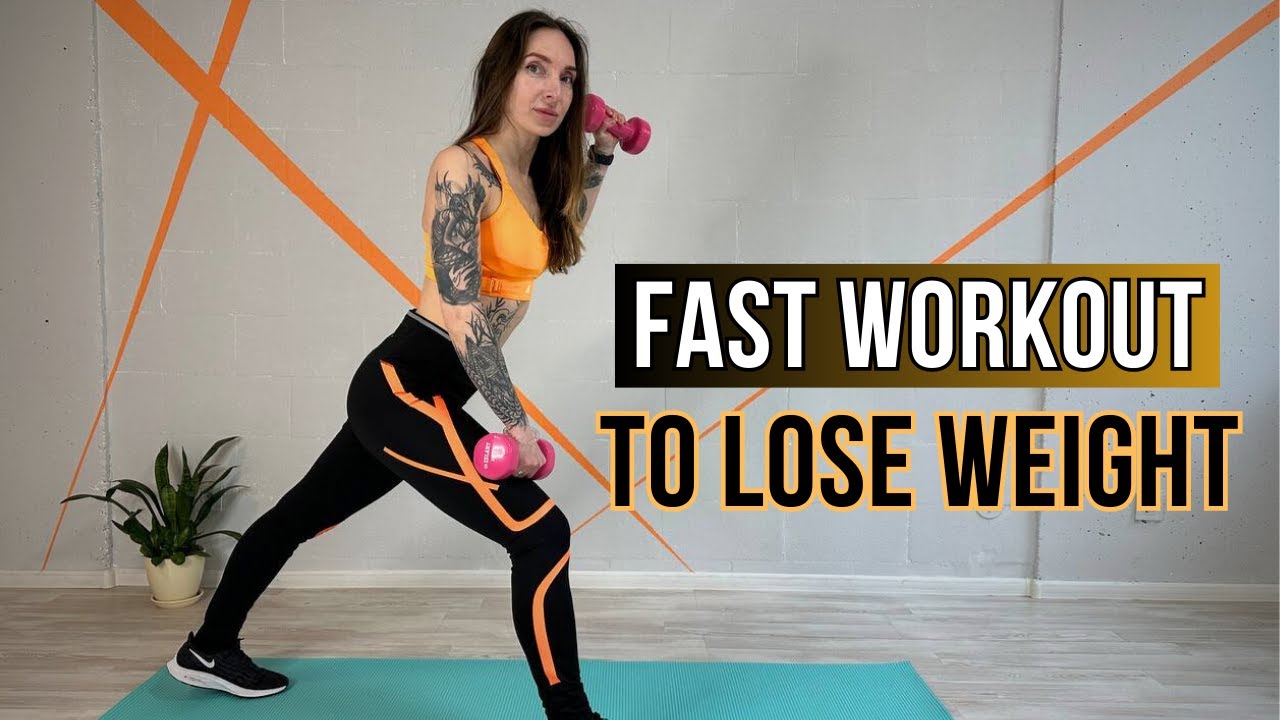 FAST WORKOUT TO LOSE WEIGHT - simple exercises / no equipment - YouTube