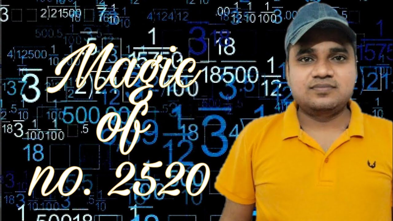 Magic of Number 2520 ||Divisibility of smallest Number 2520 by integer ...
