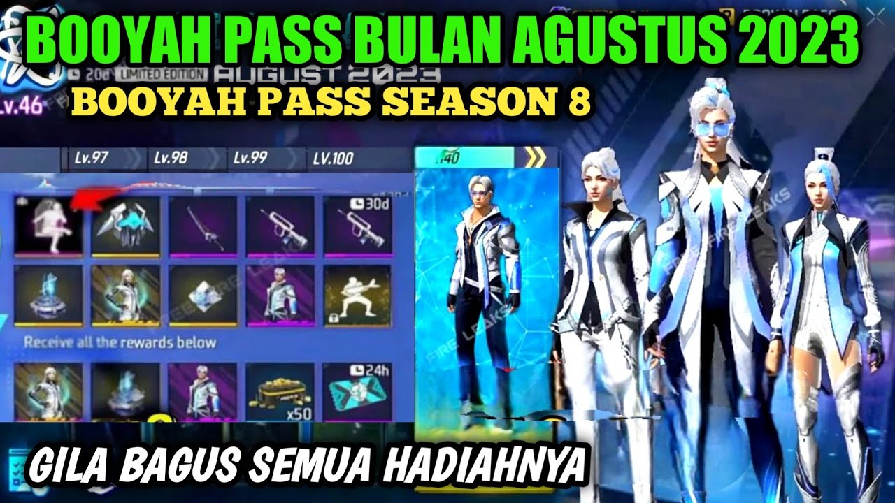 FULL REVIEW BOOYAH PASS SEASON 8 | BOOYAH PASS BULAN AGUSTUS 2023 ...