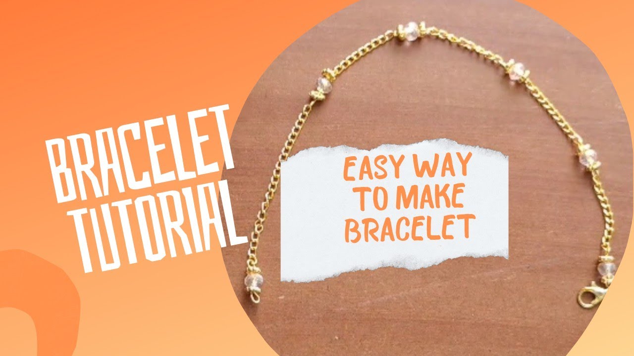 BEAD BRACELET MAKING TUTORIAL| STEP BY STEP BEAD BRACELET MAKING ...