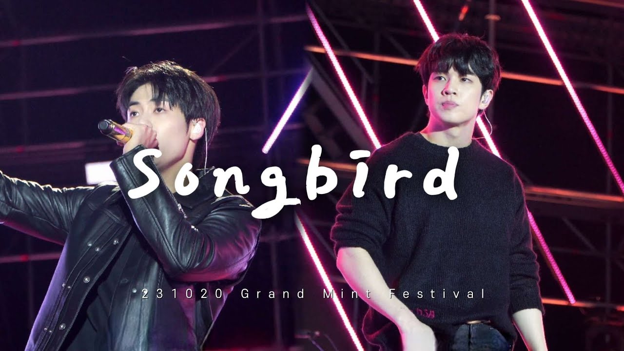 너를 위해 노래하는 새 엔플라잉 N Flying Songbird 이승협 유회승 4k 직캠 2023 그랜드민트페스티벌