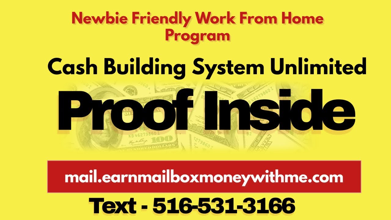 Cash Building System Unlimited 2022 | Proof Inside - YouTube