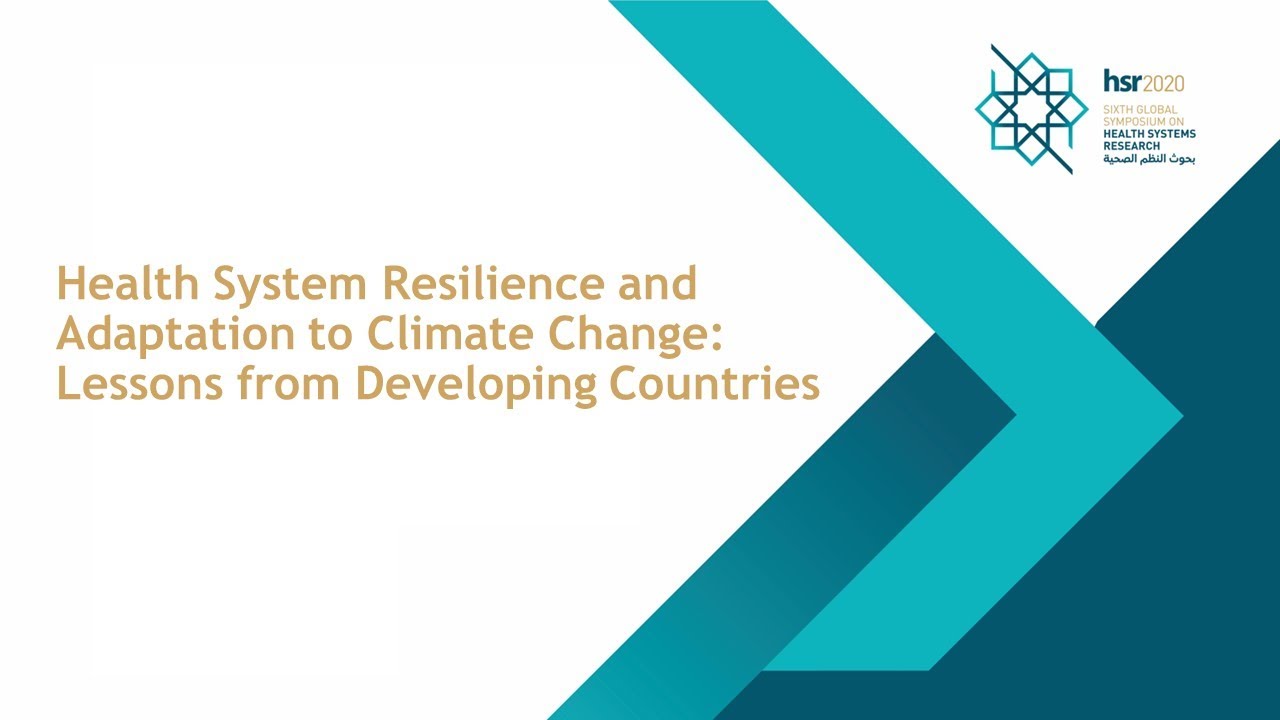 25 Nov - Health System Resilience and Adaptation to Climate Change ...