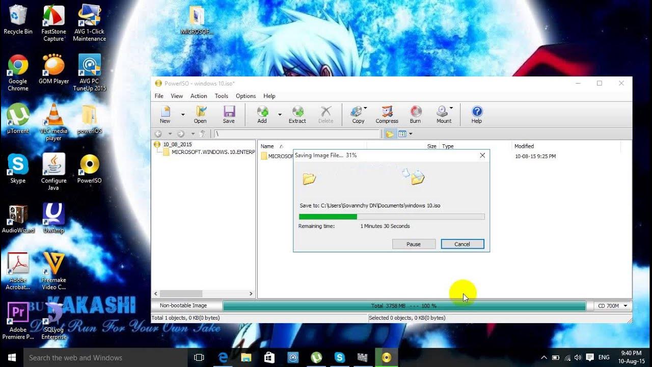 How to convert file folder window to iso file - របៀងបម្លែងឯកសារទៅជា File ISO - YouTube