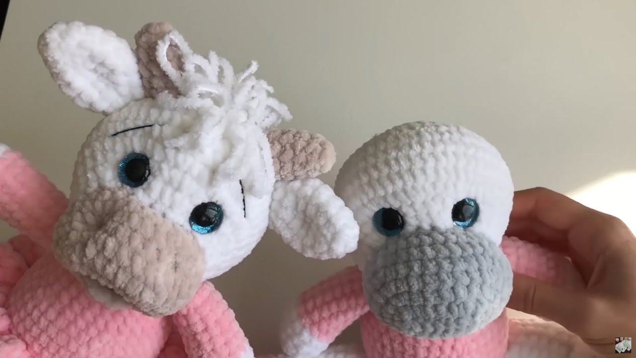 🐲 How to Crochet Cow Step by step Amigurumi Tutorial / Part 3: Head ...