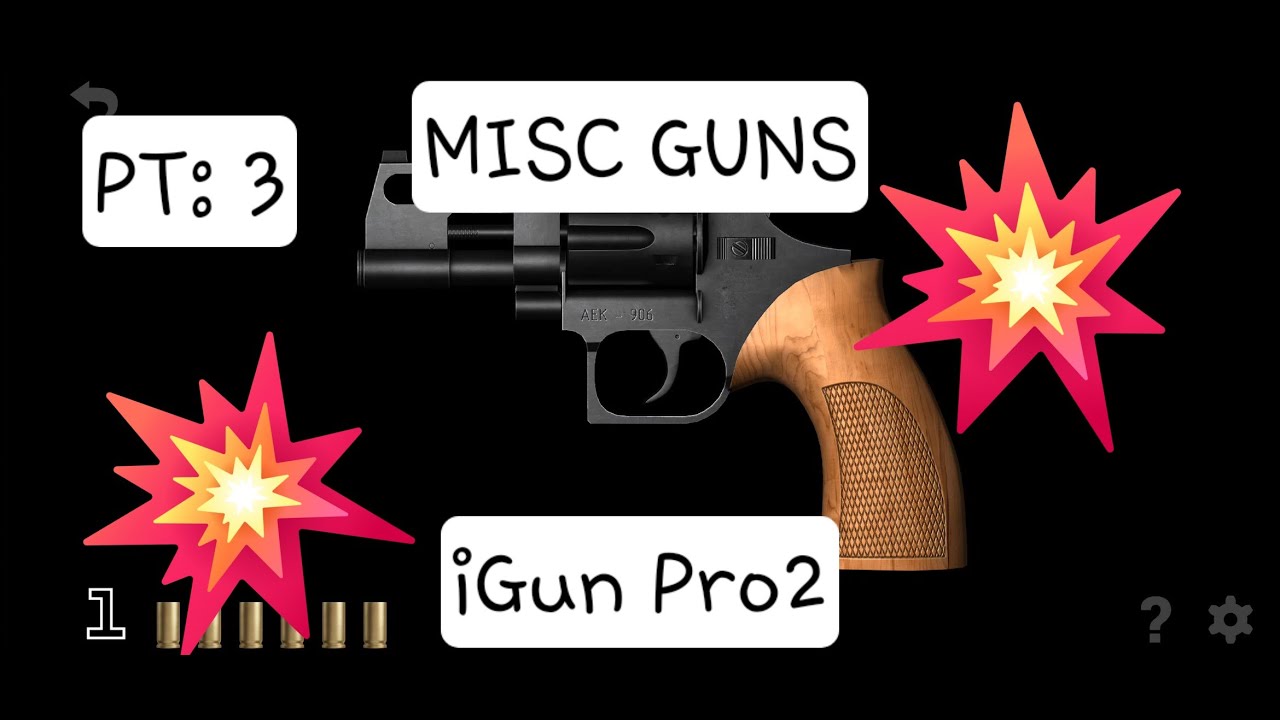 Shooting all of my misc guns on iGun Pro 2 (pt3) - YouTube