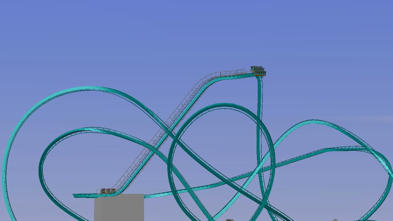 Darius (Ultimate Coaster 2) B&M Dive Coaster Concept - YouTube