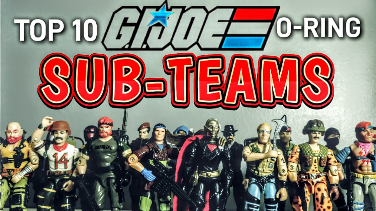 TOP 10 GIJOE SUB-TEAMS FROM MY COLLECTION | 82-94 ARAH (O-RING) - YouTube