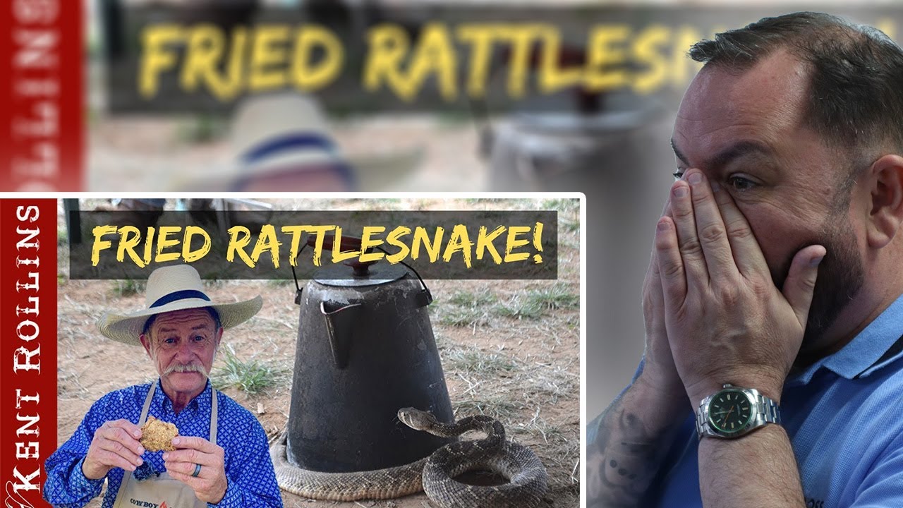BRITS React to Fried Rattlesnake | Kent Rollins - YouTube