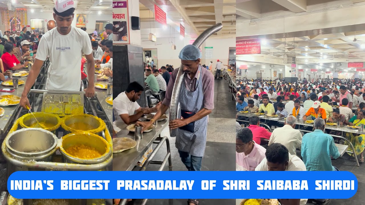 भारत का सबसे बडा प्रसादालय | Mega Prasadalay Of Shri Sai Baba Sansthan ...