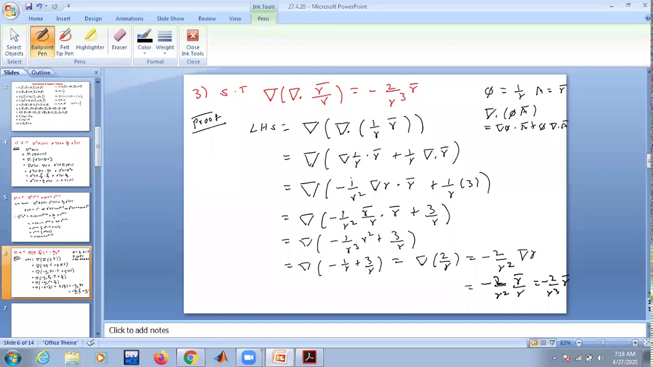 Vector Calculus Lecture-20: Vector Identities: Part-4 - YouTube
