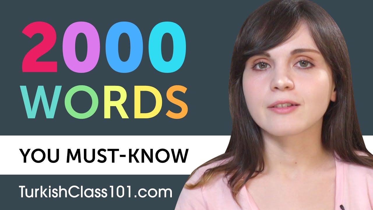 2000 Words Every Turkish Beginner Must Know - YouTube