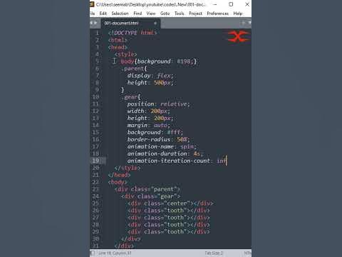 Gear | HTML CSS - YouTube