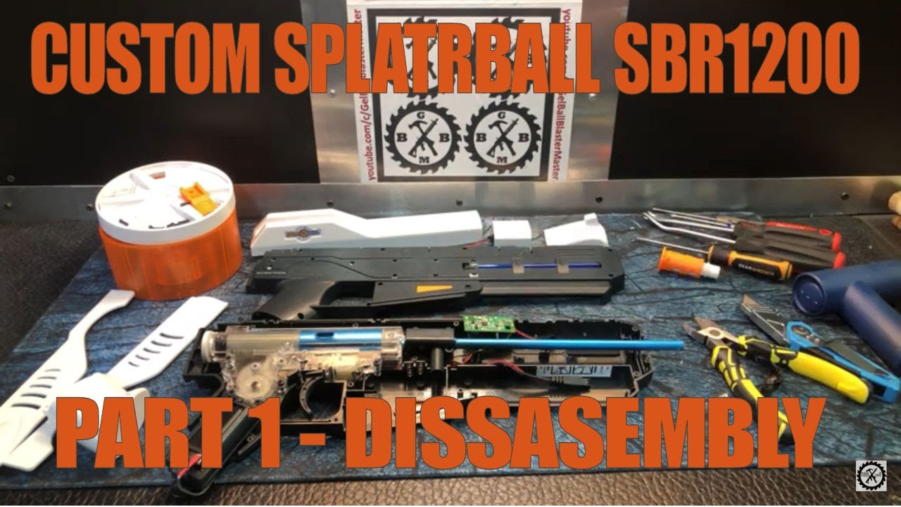 Disassembling and opening up the SPLATRBALL SRB1200 Gel Ball Blaster ...