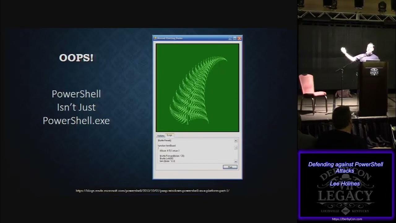 Defending against PowerShell Attacks Lee Holmes DerbyCon 7 - YouTube