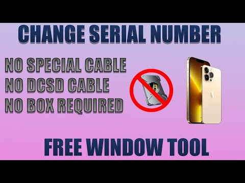 How To Change Serial Number To any Iphone And Ipad Without DCSD Cable ...