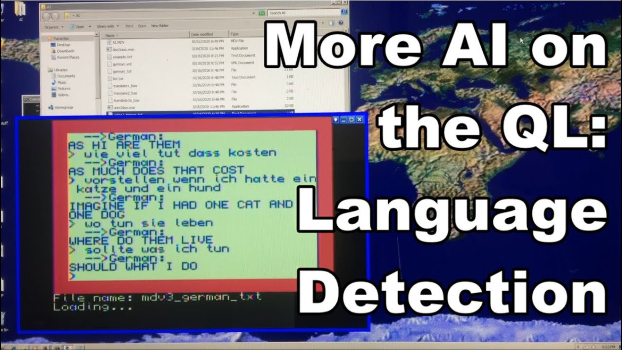 More AI on an 80's Computer: The Sinclair QL does Language Detection ...