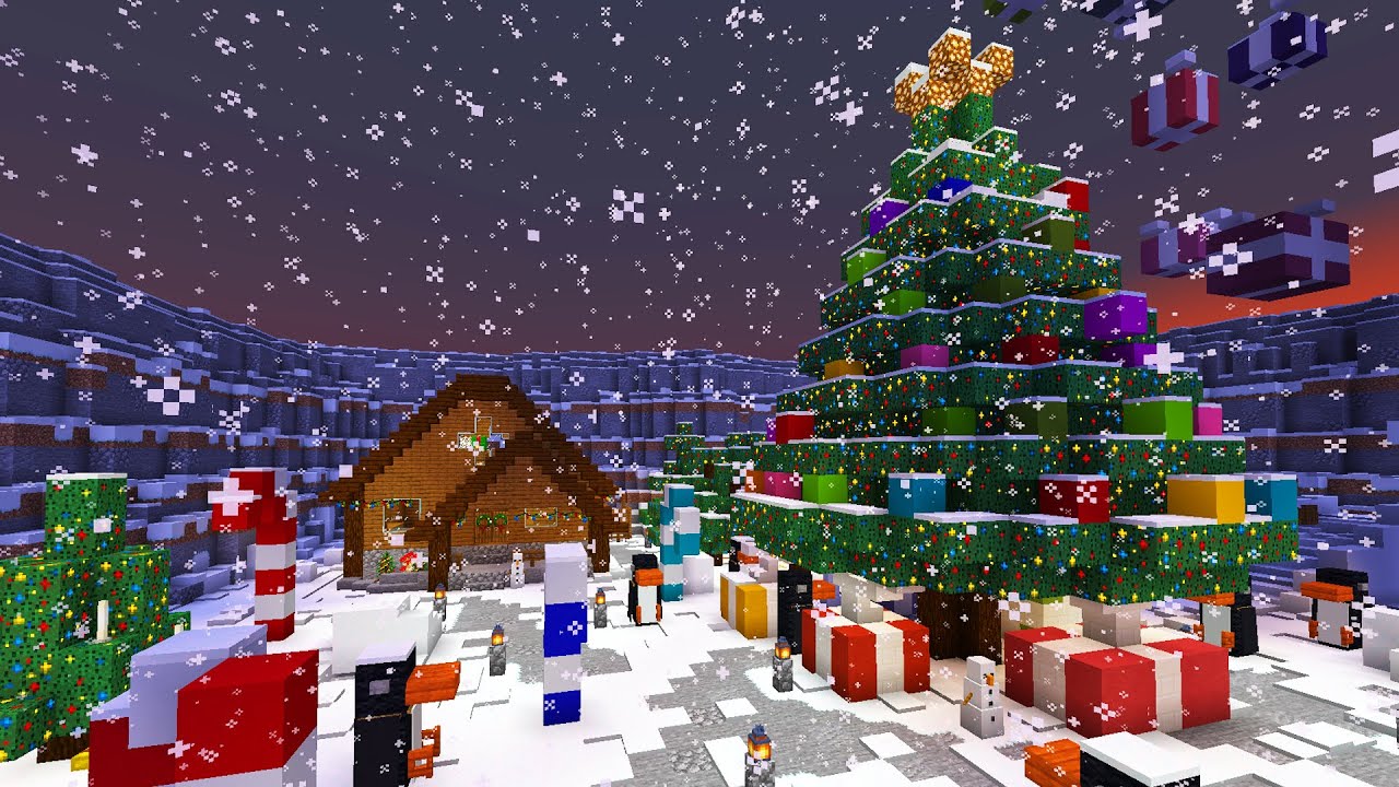 Merry Christmas in minecraft - YouTube