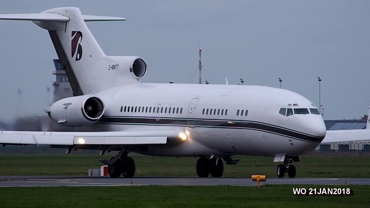 Boeing B727-100RE Private 2-MMTT (OST/EBOS) - YouTube