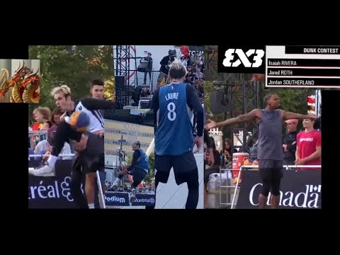 Jared Roth vs 1 Foot God Finals 6'3 Dunks in Montreal Canada Fiba3x3 ...