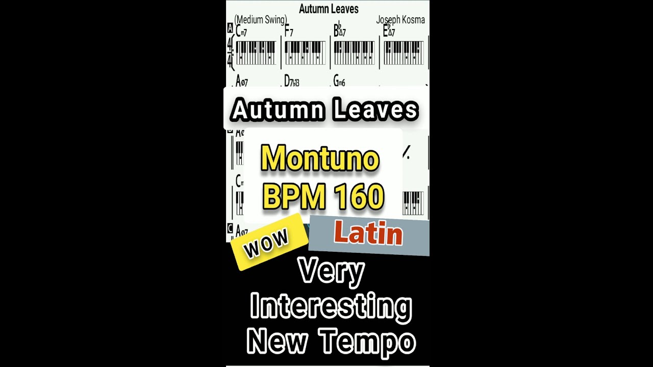 Latin Style Montuno All Chords For Autumn leaves Joseph Korma Piano ...