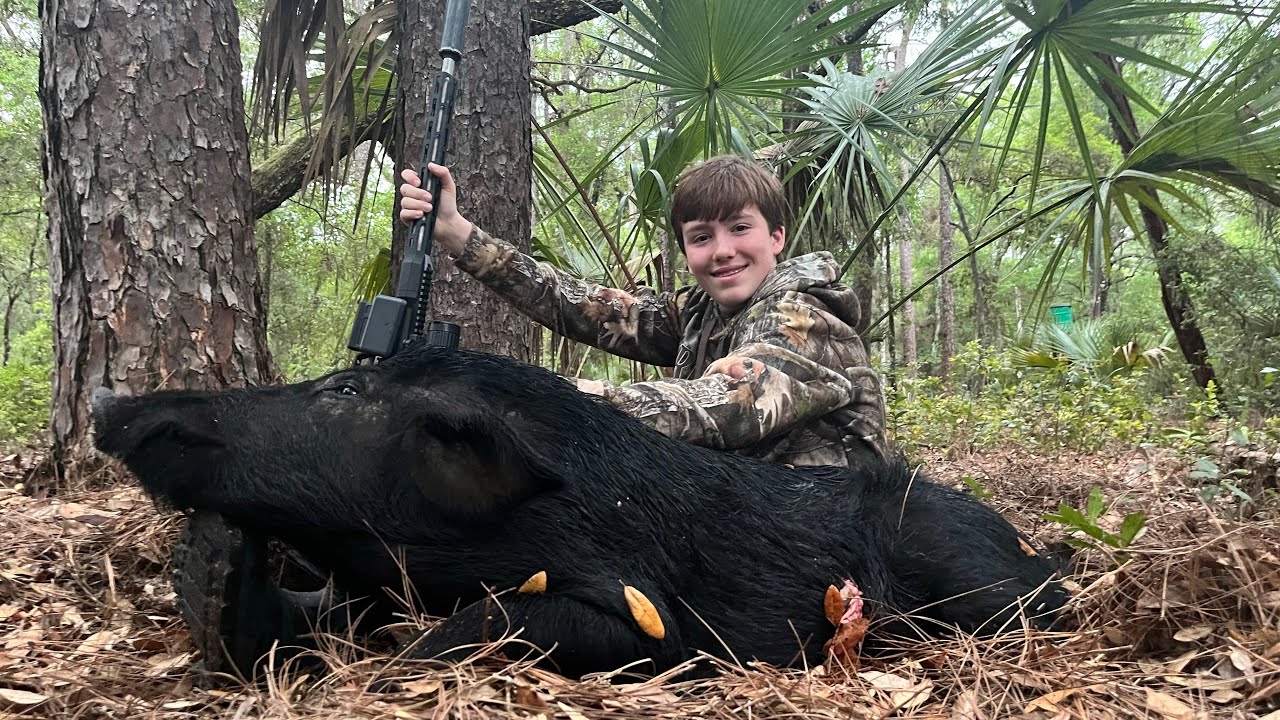 Thermal Florida HOG Hunting (HUGE BOAR DOWN) - YouTube