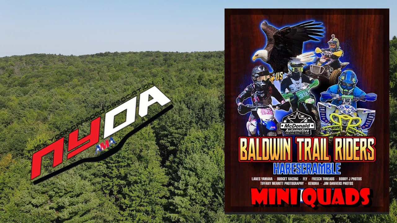 BALDWIN TRAIL RIDERS NYOA 2020 ROUND 8 MINI QUADS - YouTube