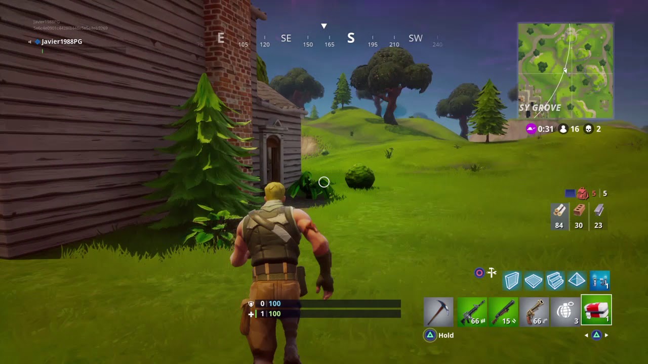 Fortnite Just 1 health left - YouTube