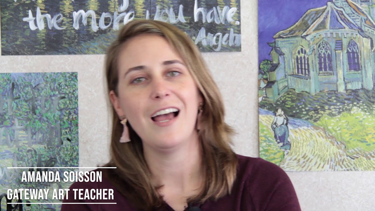 Gateway High School's Art Teacher, Amanda Soisson - YouTube