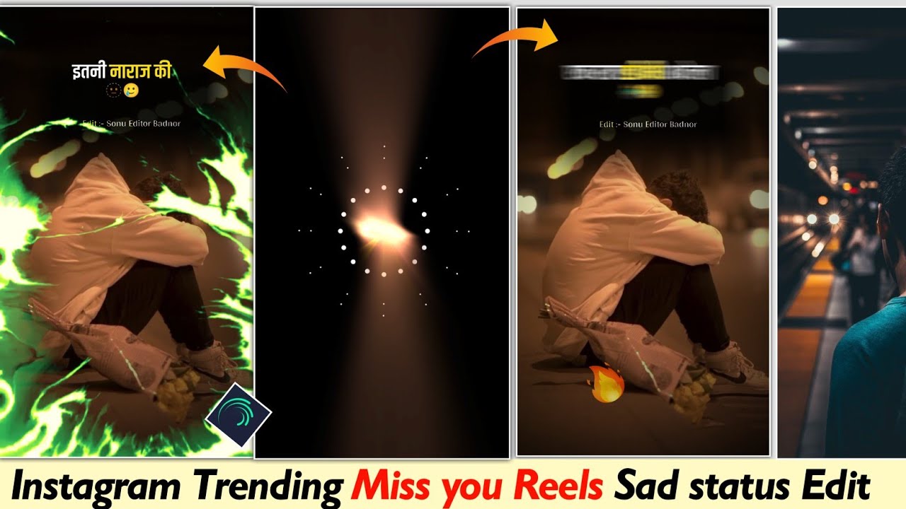 Instagram Trending Miss you Reels video Editing | Alight Motion Insta ...