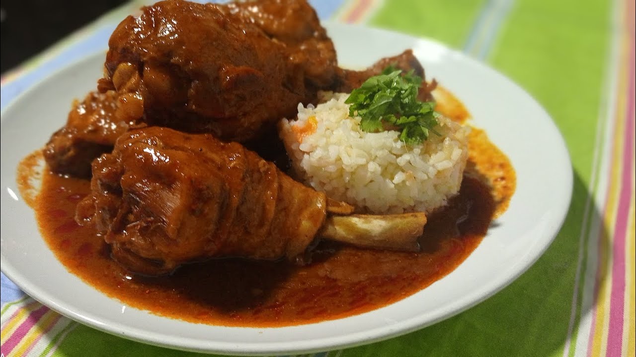 POLLO EN ADOBO🍗☺️ - YouTube