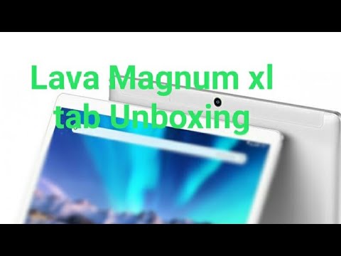 Lava Magnum xl 10.1 inch tablet (T101) unboxing - YouTube