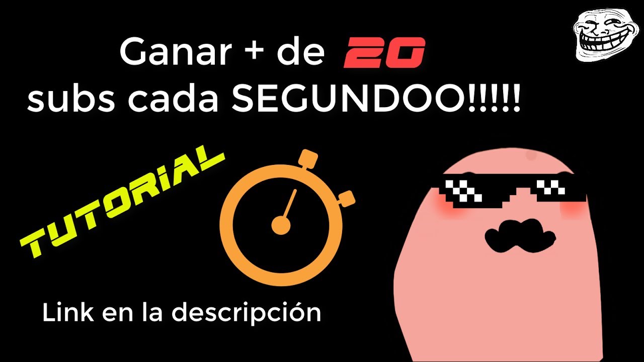 TUTORIAL: Ganar +20 subs en segundos - YouTube