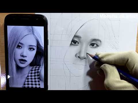 How to draw blackpink jisoo step by step easy Tutorial for beginners ...