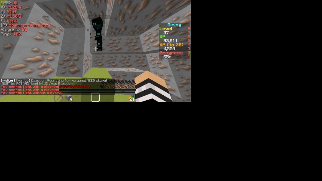 Ben_DaKing AFK Mining Cosmic Prisons - YouTube