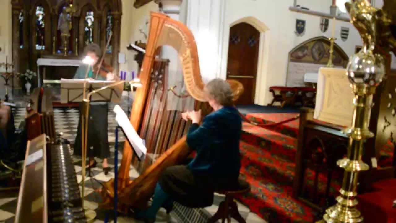 Frances Mason violin Jenny Broome harp - Romance - YouTube