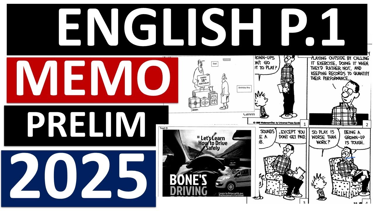 2025 MEMO ENGLISH PAPER 1 PRELIM EXAMS P.1 MEMO GRADE 12: GAUTENG ...