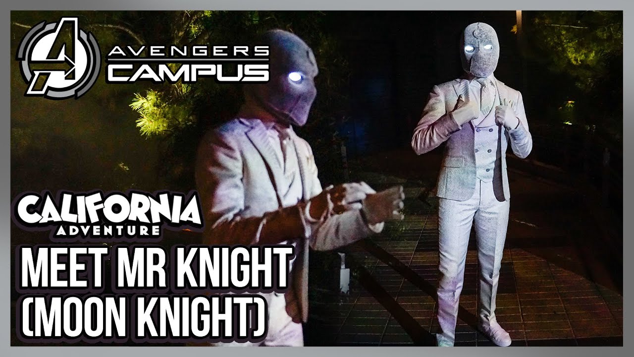 Meet Mr Knight (Moon Knight) at Avengers Campus in Disney California ...